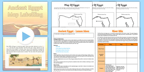 The Ancient Egyptians The River Nile Information Print Out