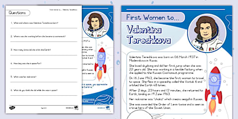 Grade 2/3 English Term 3 First Woman to…: Marie Curie – Reading ...