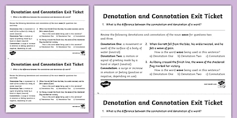 Sixth Grade Word Connotations Sort
