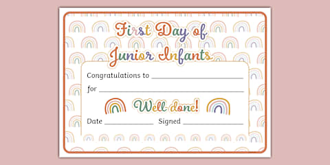 Welcome to Junior Infants Display Poster - welcome, junior, infant ...