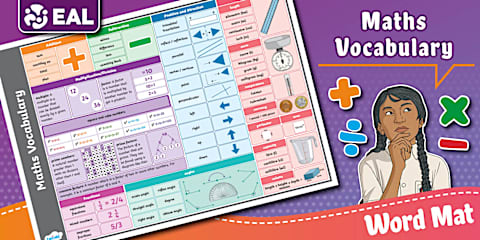 Maths Vocabulary Booklet