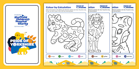 Pride of Yorkshire: Colour by Calculation Activity [Ages 7-9]