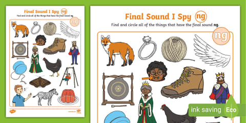 Find and Write the Ng Words Differentiated Worksheet Pack