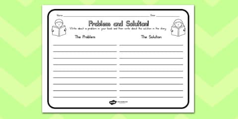 Problem and Solution Graphic Organizer