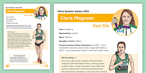 MacCombe Twins Paris Summer Para-Games 2024 KS2 Fact Files