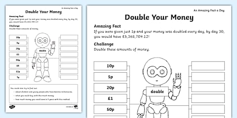 Money Bags Worksheet