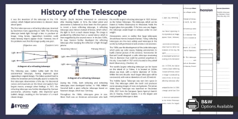 Telescope Differentiated Comprehension Activity