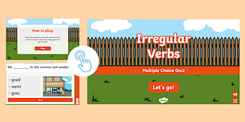 ESL Irregular Past Tense Verbs Matching Game [Kids, A1]