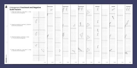 2D Shape Translations Worksheets