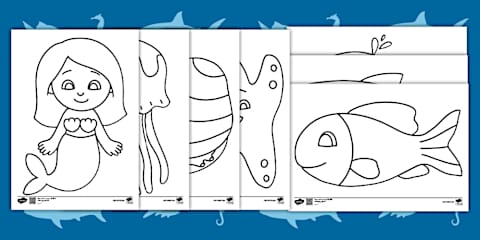 Under The Sea Collage Pack
