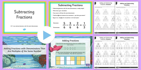 Adding and Subtracting Fractions | KS2 Maths Concept Video