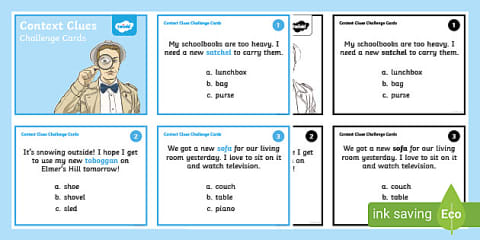 Context Clues Worksheet | Word Detective Activity | Twinkl