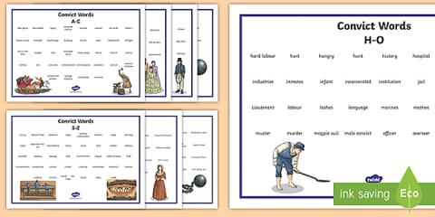 Male Convict Clothes Display Poster