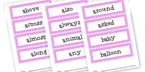 Year 4 Spellings Word Cards