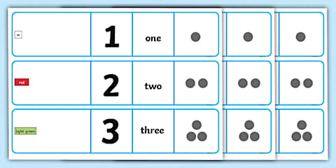 1 to 20 Number Rods Cards and Teaching Ideas