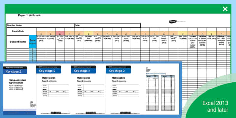 Year 6 Maths 2024 KS2 SATs Papers and Analysis Spreadsheet