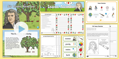 Isaac Newton Differentiated Reading Worksheets