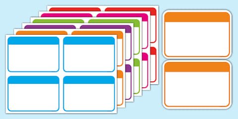 Editable Multicolour Card Templates