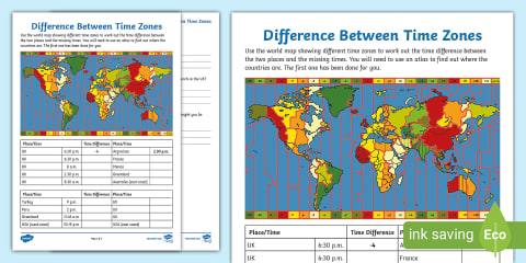 Time Zones Differentiated Labelling Activity