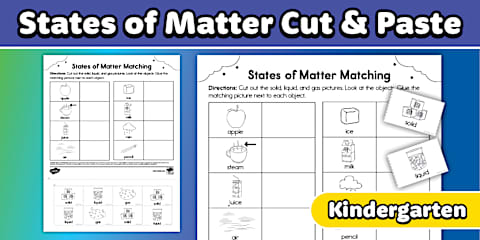 Kindergarten States of Matter Assessment