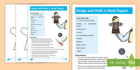 Design a Puppet Worksheet