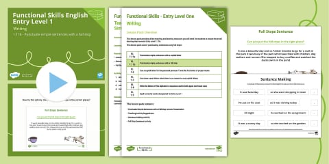 English Functional Skills Entry Level 1.15: Spell Correctly Words ...