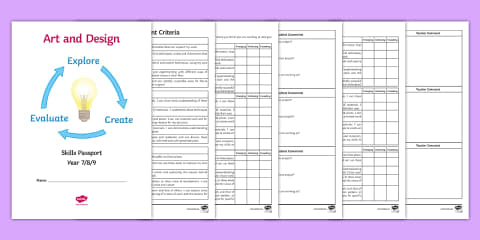 My Art Reflection Self Assessment Sheet