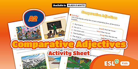 Comparative Adjectives Display Posters