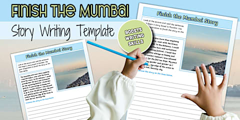 Summer in India Poetry Writing Template