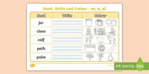 Find and Write the ar Words Differentiated Worksheet Pack