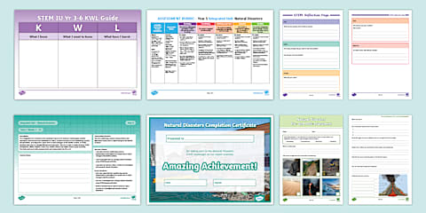 STEM IU Yr 5 Natural Disasters I Can Statements Display Posters