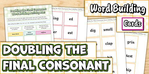 Doubling Rule PowerPoint: Adding -ing and -ed Suffixes