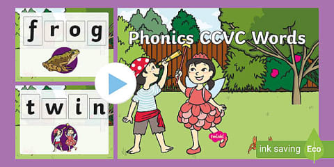 Phase 2 Phonics CVC Blending PowerPoint