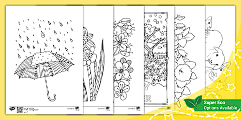 Spring Mindfulness Colouring Pages