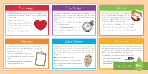 Cooperative Learning Team Roles Resource Pack