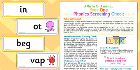 Year 1 Phonics Screening Check: A Guide for Parents PowerPoint