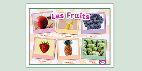 Fruit Display Posters (French)
