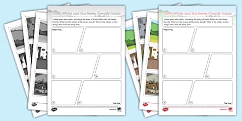 KS1 Snow White and the Seven Dwarfs Reading Comprehension Activity