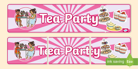Tea Party Dramatic Play Cutouts