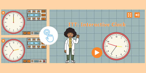 Clock Matching - O’Clock Interactive Matching Activity