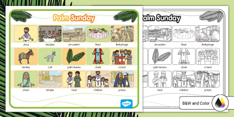 Palm Sunday Craft Story Bag for Kids | Twinkl USA