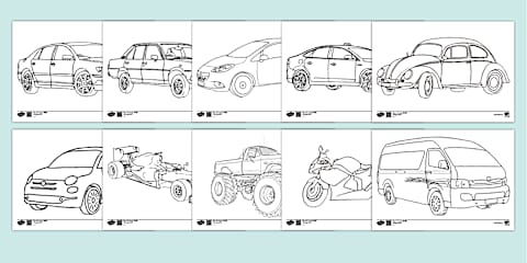 Motorcycle Colouring Pages | OSHC Resources | Twinkl