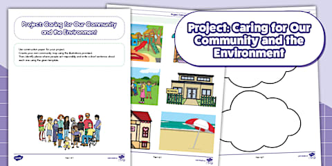 Taking Care of My Community Sorting Activity