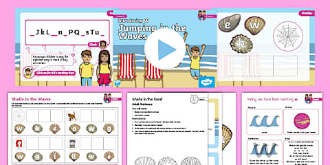 'j, v, w, x' Phonics Lesson Pack - Level 3 Week 1 Lesson 5