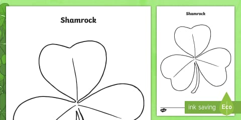 St Patricks Day Patterned Shamrock Colouring Sheets