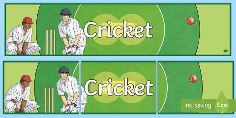 Cricket Page Border Pack