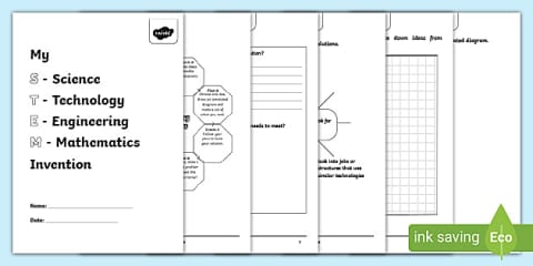 Engineering Design Process STEM Planning Worksheet 3-6