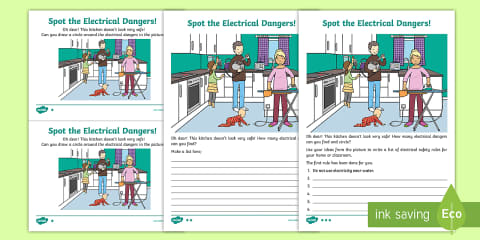 Design an Electrical Safety Poster Activity - Twinkl