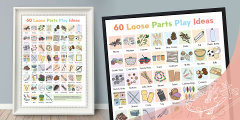 Loose Parts Letters | Alphabet Flashcards | Twinkl | EYFS