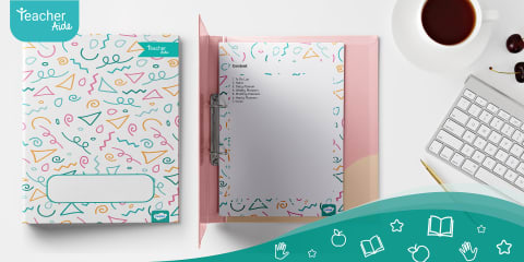 Editable Polka Dot Binder Covers